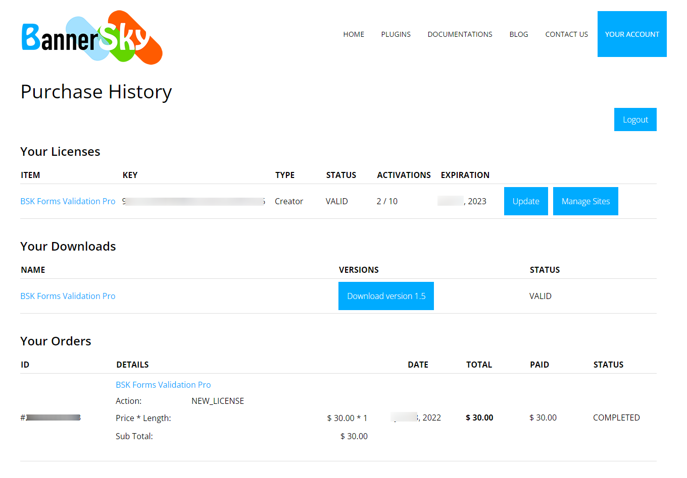 BSK Forms Validation Proのインストール - CMS labo